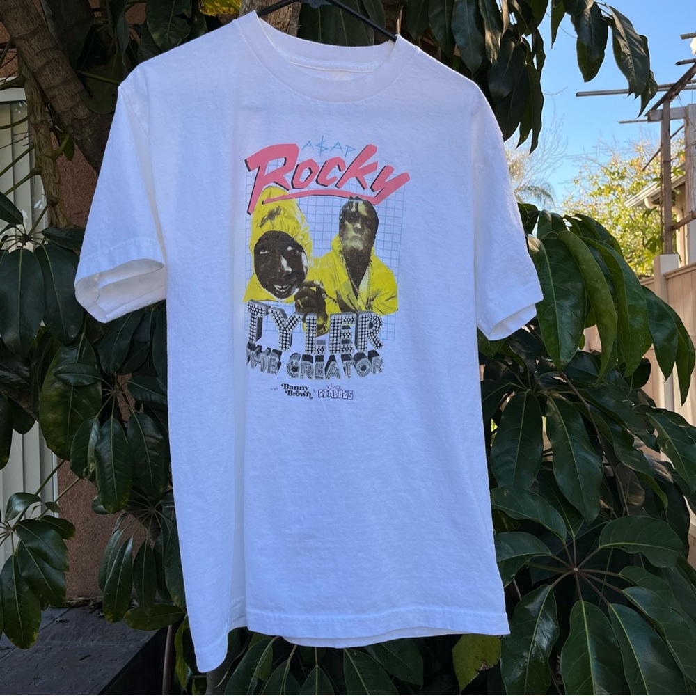 Golf Tyler The Creator A$Ap Rocky Tour 2015 White T-S… - Gem